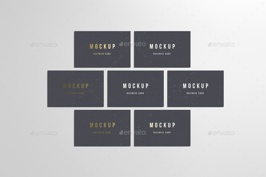 Multiple Business Cards Mockup 85x55, Graphics | GraphicRiver