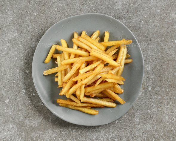 plate of french fries Stock Photo by magone | PhotoDune