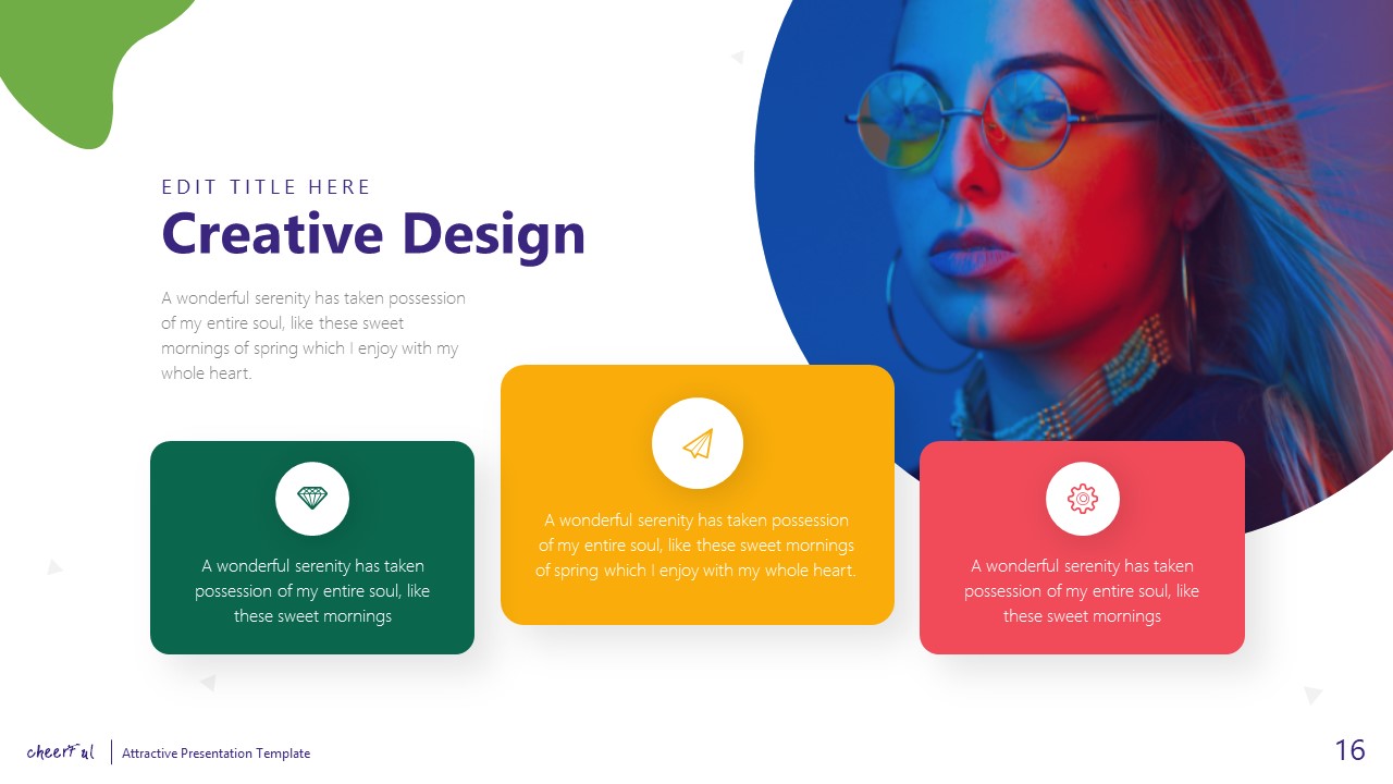 Cheerful - Attractive Powerpoint Template, Presentation Templates ...