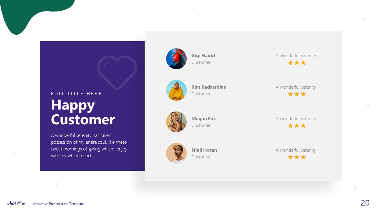 Cheerful - Attractive Powerpoint Template, Presentation Templates ...