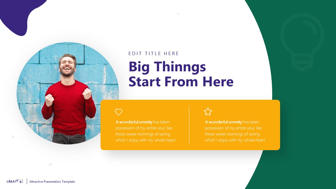 Cheerful - Attractive Powerpoint Template, Presentation Templates ...