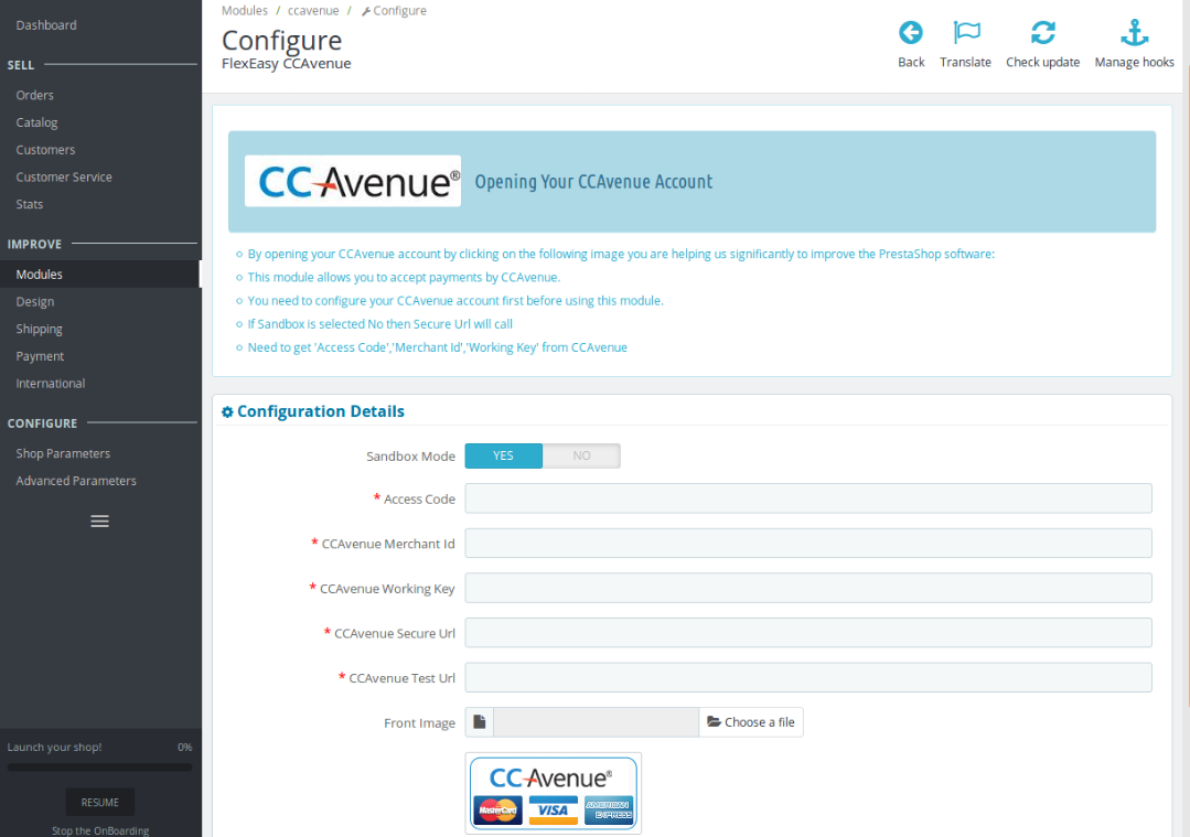 FlexEasy CCAvenue Payment Module for Prestashop by DhanashreeInc | CodeCanyon