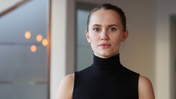 Clapping Woman in Office, Stock Footage | VideoHive