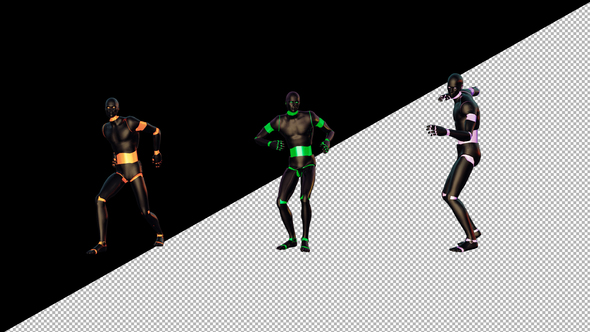 Colorful Robot Dance, Motion Graphics | VideoHive