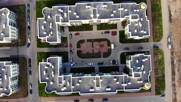 Fly Around Multiple Family House, Stock Footage | VideoHive