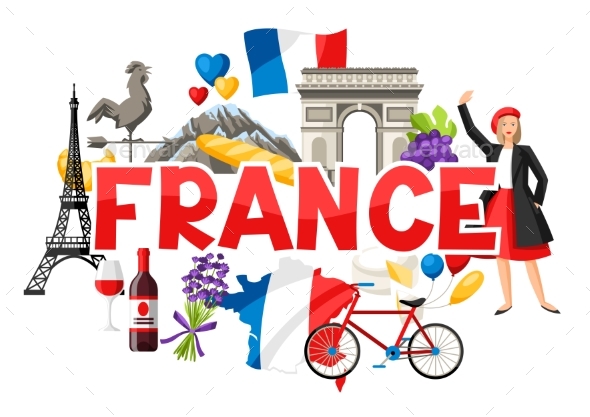 France Background Design by incomible | GraphicRiver