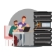 Cartoon Computer Engineers Working with Server, Vectors | GraphicRiver