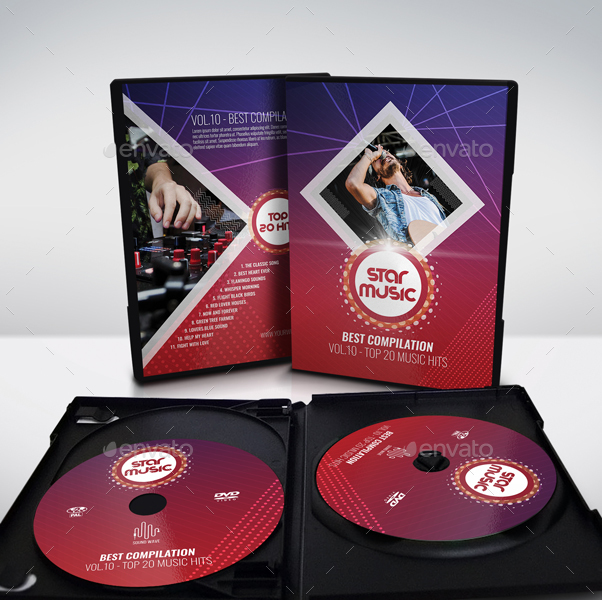 Music DVD Cover and Label Template, Print Templates | GraphicRiver