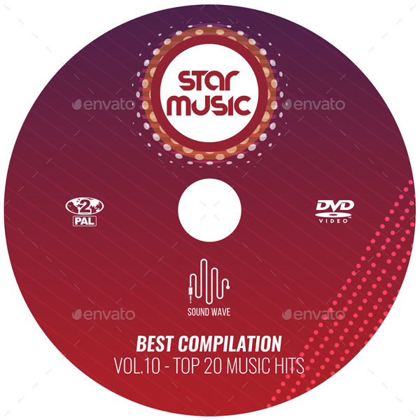 Music DVD Cover and Label Template, Print Templates | GraphicRiver