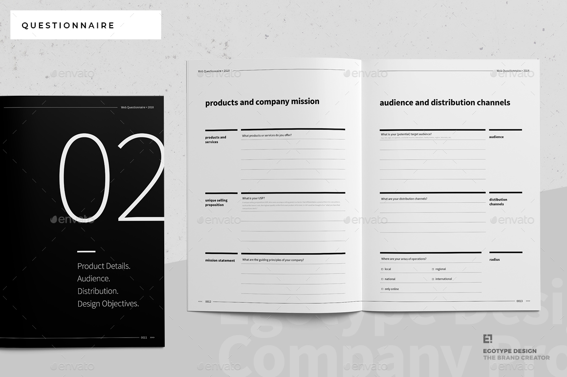 Questionnaire Web Design, Print Templates | GraphicRiver
