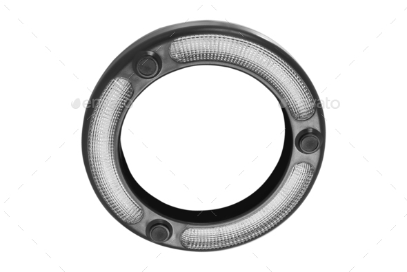 Round flashlight isolated on white Stock Photo by photobalance | PhotoDune