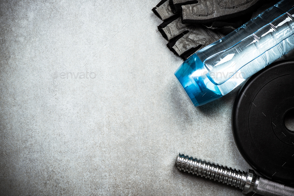 Gym and active workout border background Stock Photo by merc67 | PhotoDune