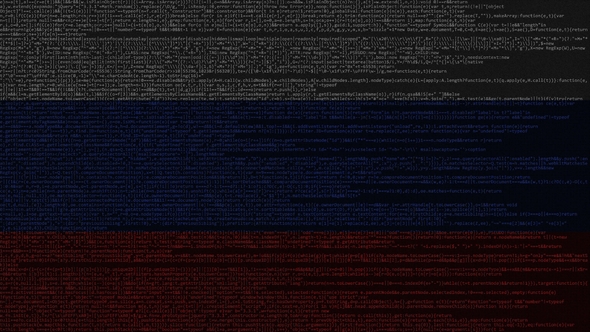 Source Code and Flag of Russia, Motion Graphics | VideoHive