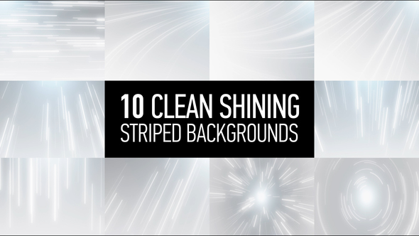 10 Clean Shining Striped Backgrounds, Motion Graphics | VideoHive