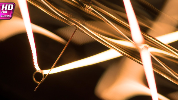 Flashing Filament Light Bulbs, Stock Footage | VideoHive