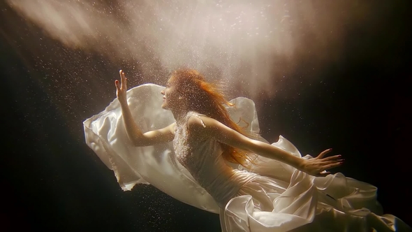 Engaging Woman Raising To the Light., Stock Footage | VideoHive