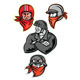 Biker Outlaw Mascot Collection, Vectors | GraphicRiver