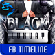 Black & Golden FB Timeline Cover, Web Elements | GraphicRiver