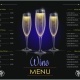 Champagne Glass Menu, Vectors | GraphicRiver