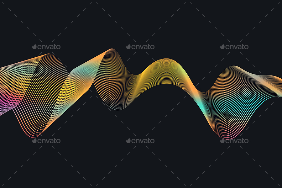 Abstract Linear Network Waves Backgrounds, Graphics | GraphicRiver
