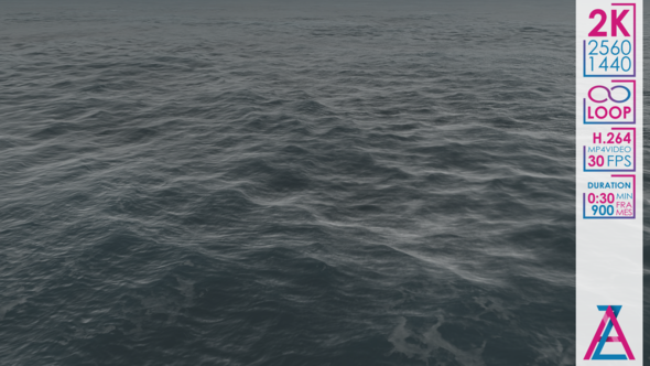 Gray Waves in the Ocean, Motion Graphics | VideoHive