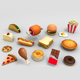 Cartoon Food Pack 3D model by BariaCG | 3DOcean