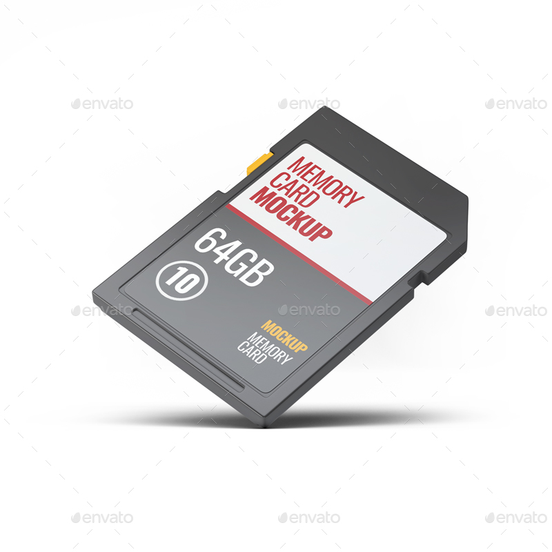 Memory Card Mock-Up, Graphics | GraphicRiver