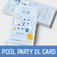 Pool Party DL Rack Card Template, Print Templates | GraphicRiver