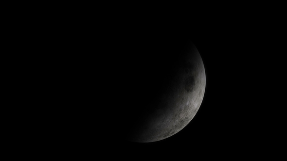 Moon Phases with Solid Black Shadow in Diagonal, Motion Graphics ...