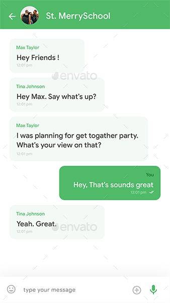Chatting App UI Kit| Group Chatting App UI Kit| Audio Video Calling App ...
