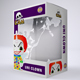 Vinyl Toy Box with Die Cut Window Packaging Mock-Up, Graphics ...