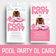 Pool Party Rack Card Template, Print Templates | GraphicRiver