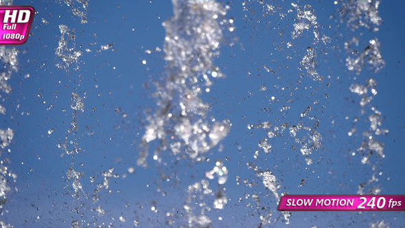 Flying A Jet Of Water, Stock Footage | VideoHive