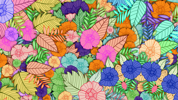 Flower Summer Background, Motion Graphics | VideoHive