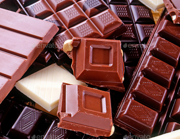 Variety of different slab chocolate Stock Photo by Photology75 | PhotoDune