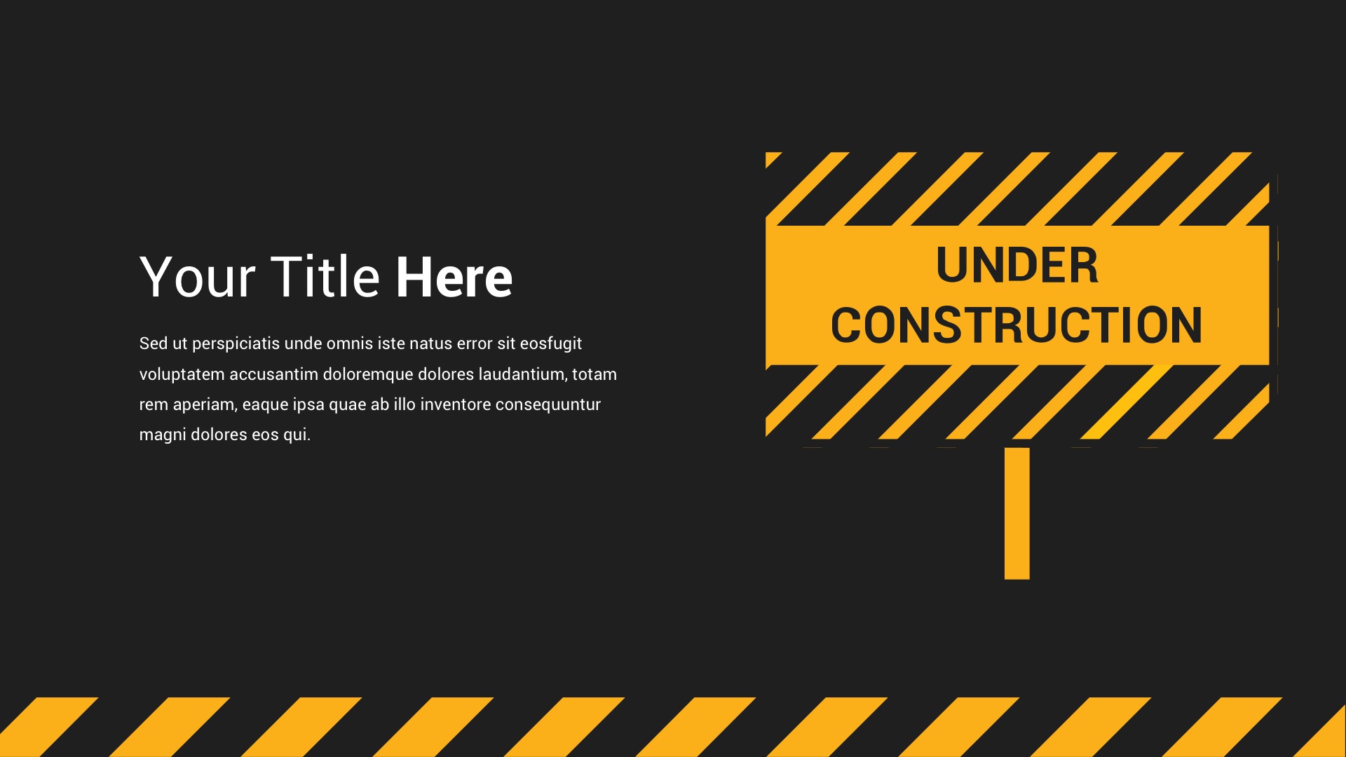 Construction PowerPoint Presentation Template, Presentation Templates