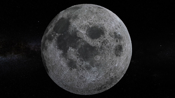 Moon 360 Rotation Seamless Loop, Motion Graphics | VideoHive