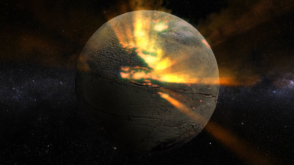 Corrupted Planet 360 Rotation Seamless Loop, Motion Graphics | VideoHive