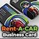 Rent A Car Business Card, Print Templates | GraphicRiver