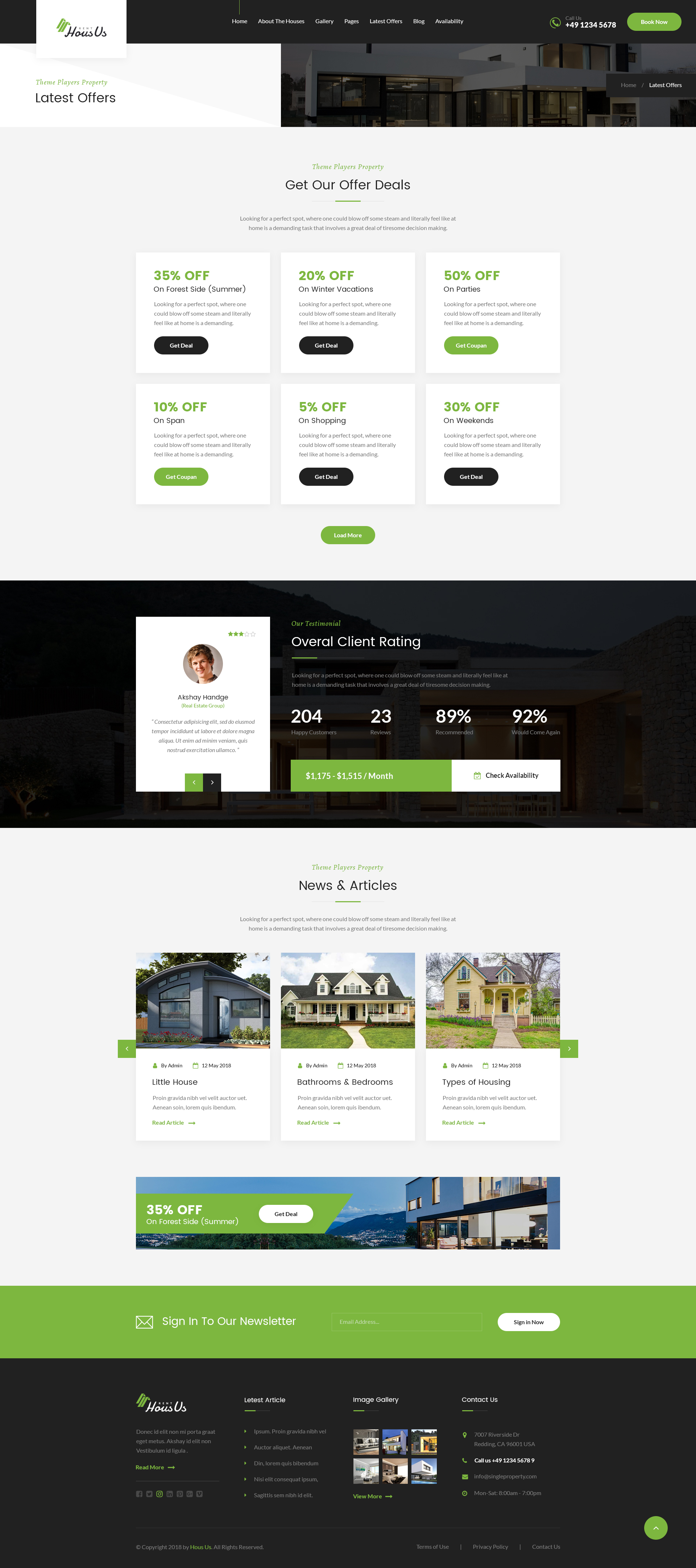 HousUs - Rental Property PSD Template by webstrot | ThemeForest