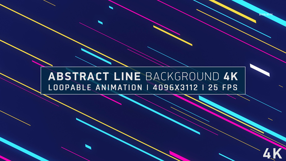 Abstract Line Background 4K, Motion Graphics | VideoHive