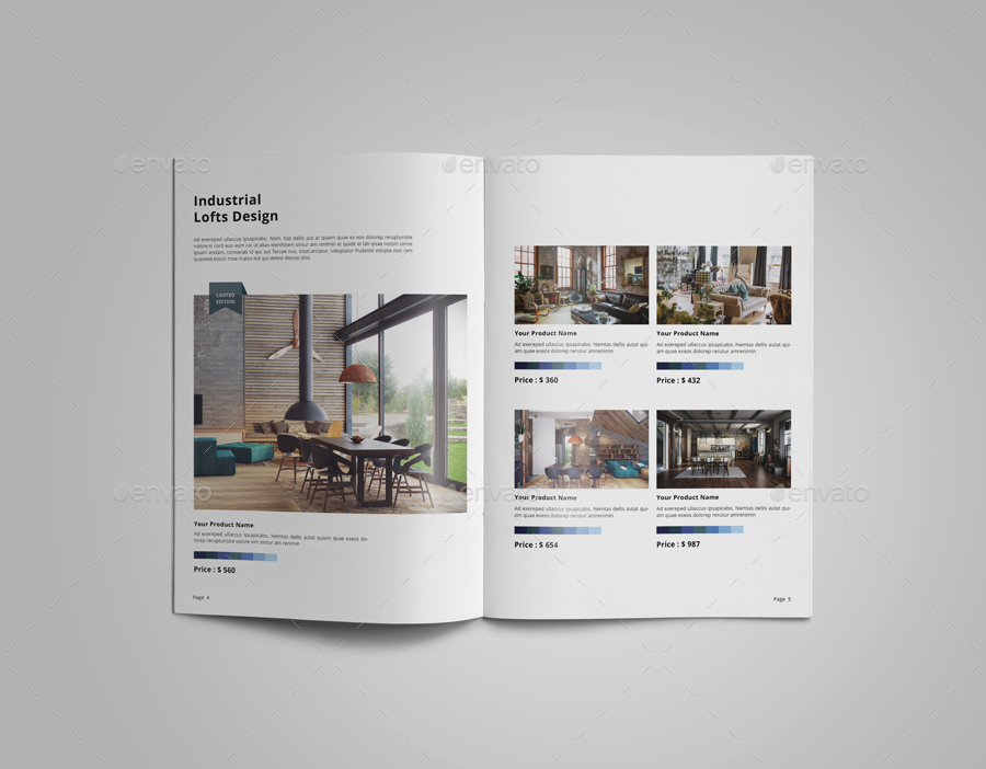 A5 Multipurpose Catalogs / Brochure Template, Print Templates ...