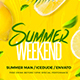 Summer Weekend Flyer, Print Templates | GraphicRiver