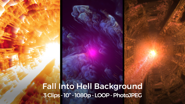 Fall Into Hell Background, Motion Graphics | VideoHive