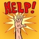 Hand Need Help, Vectors | GraphicRiver