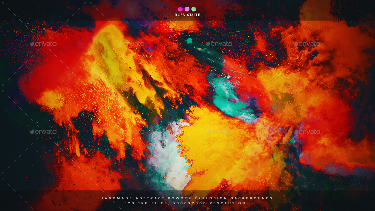 Powder Explosion Backgrounds, Graphics | GraphicRiver