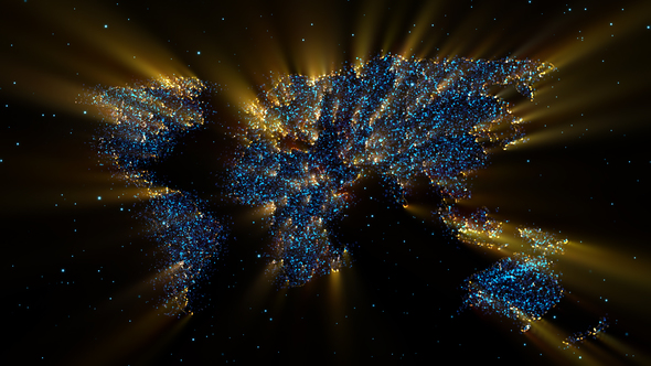 World Map Technology Light background, Motion Graphics | VideoHive