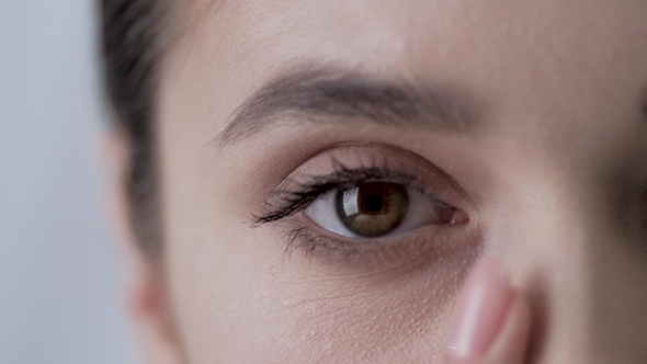 Eye , Woman Touching Skin Under Eye, Stock Footage | VideoHive