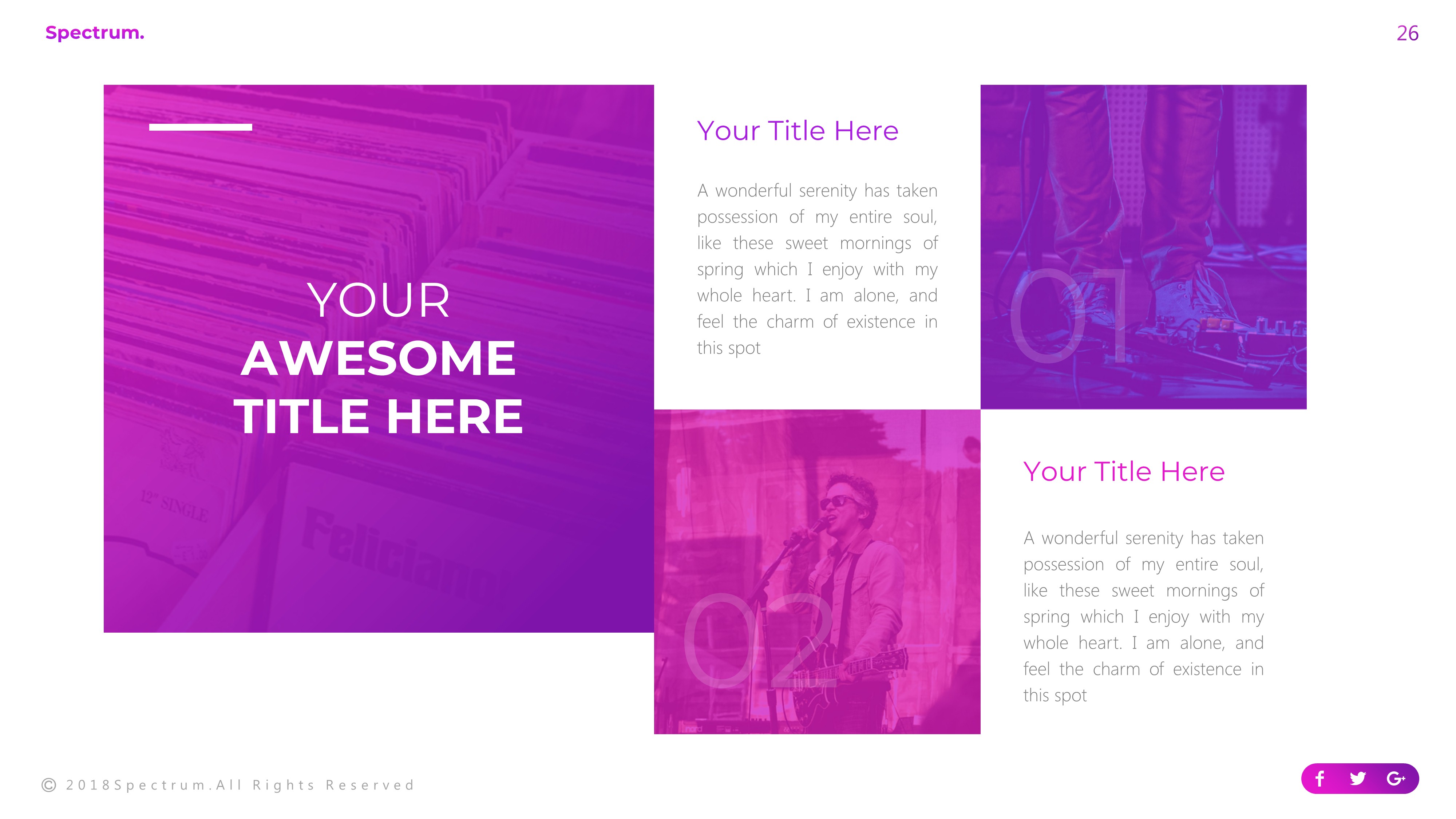 Spectrum - Elegant Powerpoint Template, Presentation Templates ...
