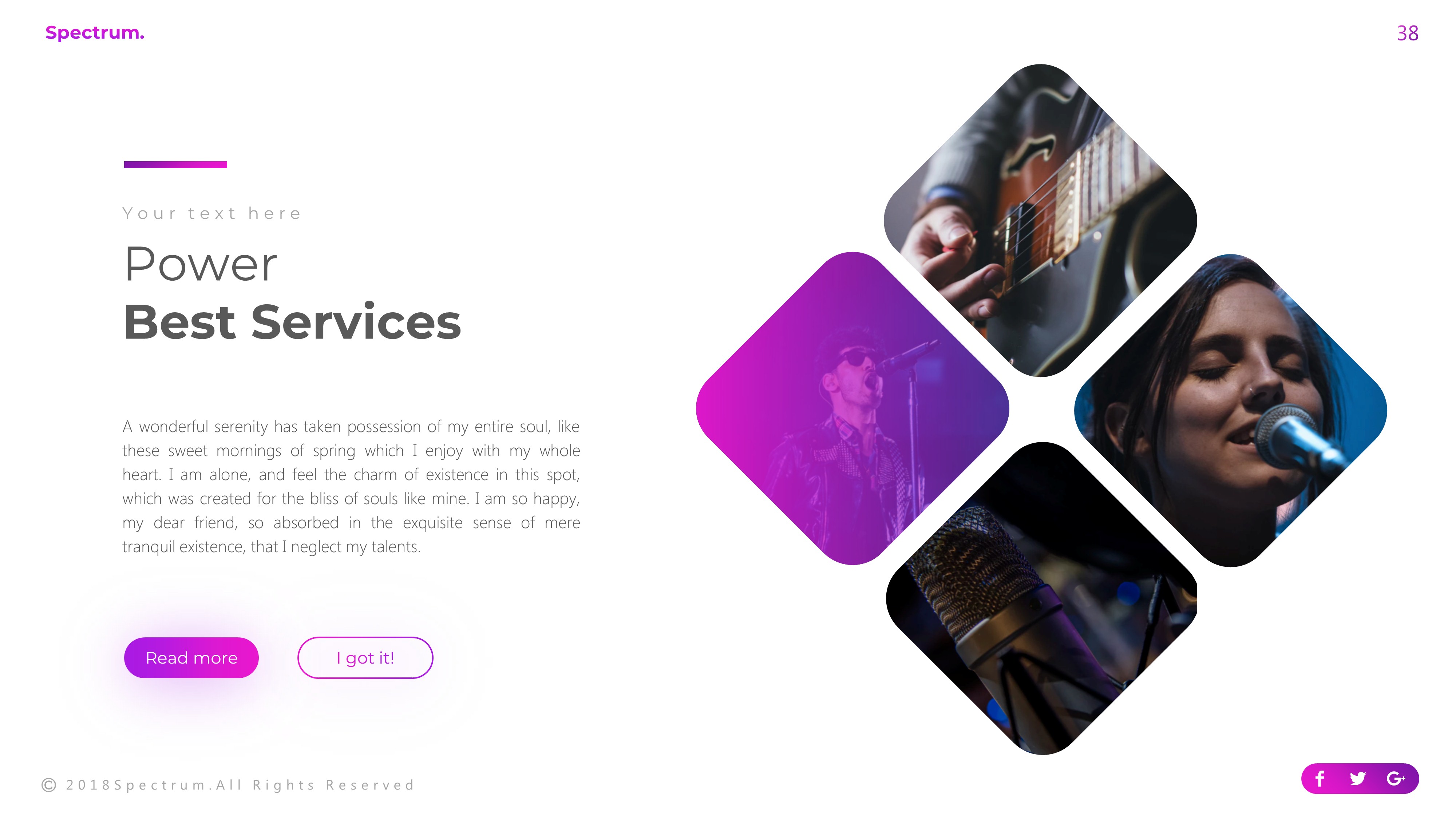 Spectrum - Elegant Powerpoint Template, Presentation Templates ...